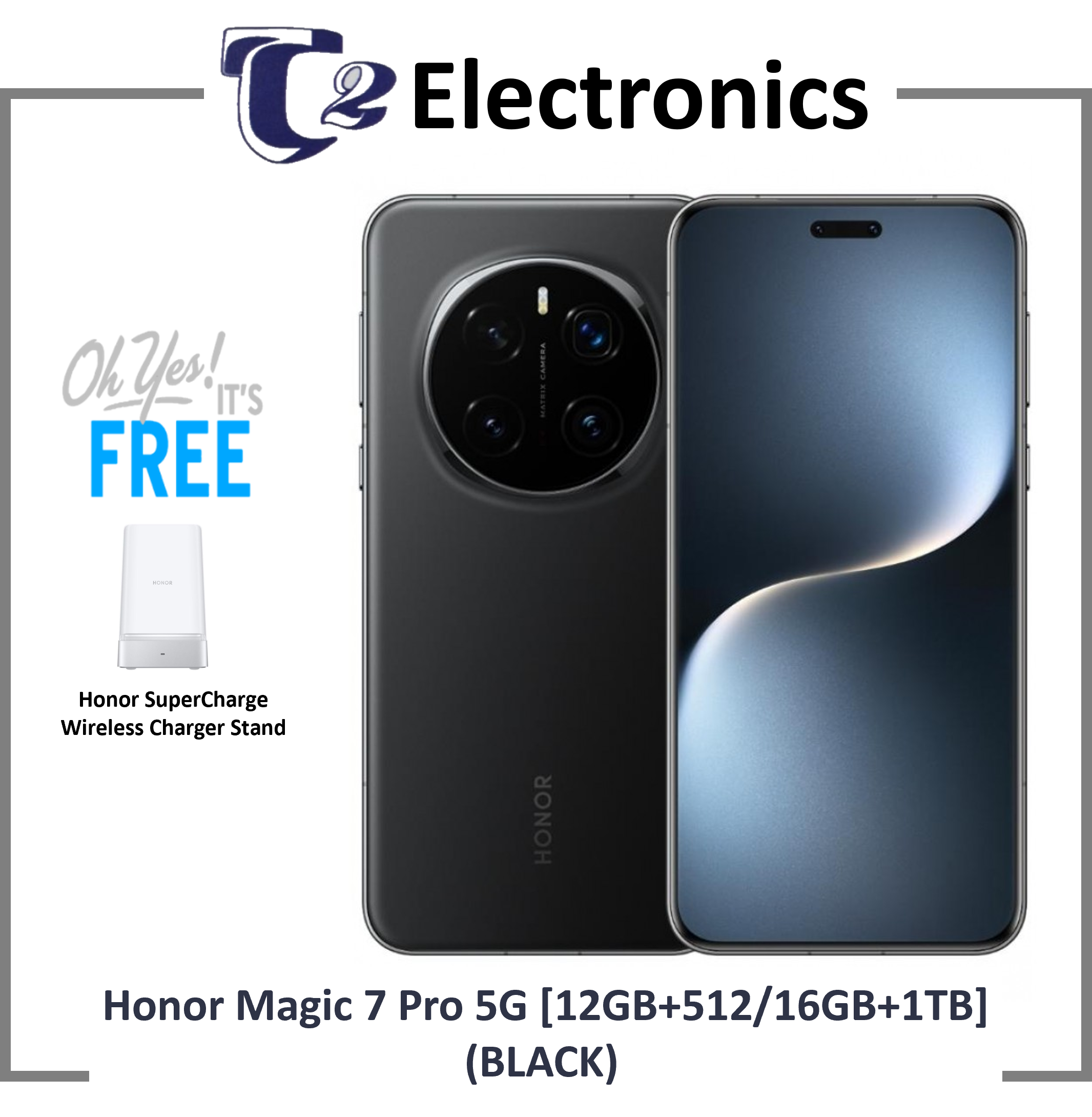 HONOR Magic 7 Pro 5G Smartphone | Smarter MagicOS 9.0 with HONOR AI | – T2 Electronics